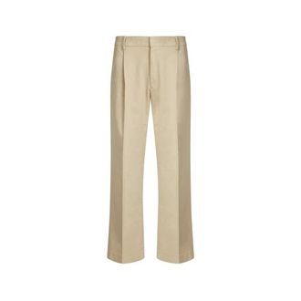 Nn.07 Pantalon droit en coton m&eacute;lang&eacute;