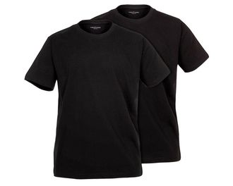Casamoda Rundhalsshirt CasaModa Doppelpack T-Shirts schwarz &Uuml;bergr&ouml;&szlig;e