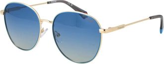 Polaroid unisex, Accessoires, Jaune, Taille: ONE Size Gold Metal Lunettes de soleil