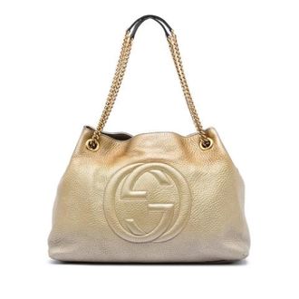 Gucci Sac port&eacute; &eacute;paule Soho &agrave; cha&icirc;ne Pre-owned - Femme - Pre-owned - Jaune - Taille: ONE Size