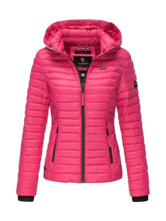 Marikoo Damen Steppjacke Samtpfote mit abnehmbarer Kapuze & Rippbündchen