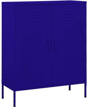 vidaXL Lagerschrank Marineblau 80x35x101,5 cm Stahl Vidaxl 972086