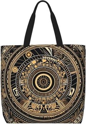 Generic Motif Dor&eacute; Sac Courses L&eacute;ger Tote Bag Grand Sac Fourre Tout Pour Gym Shopping Voyage