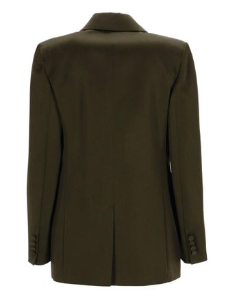 Max Mara Envers Satin Blazer - Green