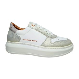 Alexander Smith Femme, Chaussures, Blanc, Taille: 37 EU Leather Baskets