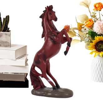 Generico Pferdeskulptur, Tierfiguren f&uuml;r das neue Jahr, Heimdekoration, Pferd, Harz, f&uuml;r Schlafzimmer, Wohnzimmer, Apartment, Schreibtisch, Tisch, Regal, Fr&uuml;hl