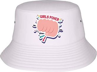 Generic Mode Seau Chapeau Girl Power Chapeaux de Seau Funky Bobs Homme pour Golf Filles Hommes