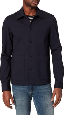 Seidensticker Herren Regular Fit Langarm Jersey Hemd, dunkelblau, M