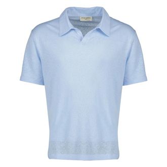 Officine G&eacute;n&eacute;rale Garment Polo - - Tops - Herren - Blau - S