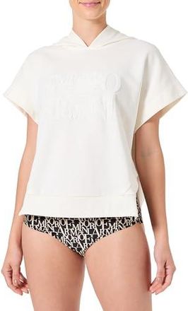 Emporio Armani Sweatshirt T-Shirt, Blanc, S Femme