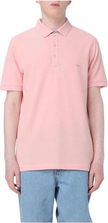 Fay Homme, Tops, Rose, Taille: 2XL Polo à Manches Courtes