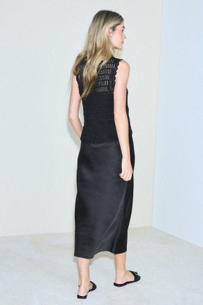 Next Maxikleid Geh&auml;keltes, &auml;rmelloses 2-in-1-Maxikleid (2-tlg)