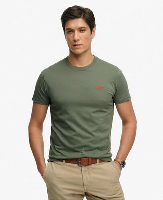 Superdry T-shirt essentiel &agrave; logo brod&eacute; empil&eacute;