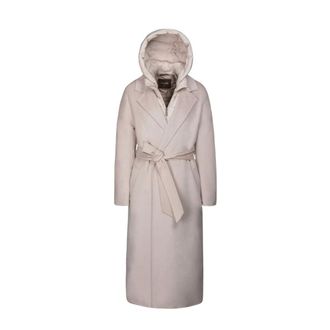 Moorer Femme, Manteaux, Beige, Taille: 40 FR Olivie-Cwx