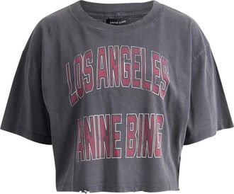 Anine Bing Femme, Tops, Noir, Taille: 40 FR Johnny T-Shirt