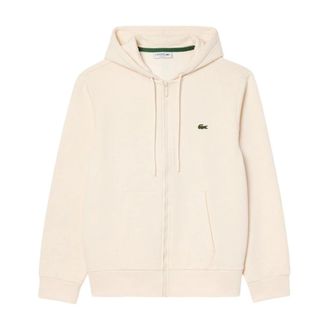 Lacoste Homme, Sweatshirts et sweats &agrave; capuche, Blanc, Taille: L Sweat &agrave; capuche zipp&eacute; en molleton