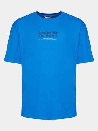 Redefined Rebel T-Shirt Rafael 221165GOTS Blau Regular Fit