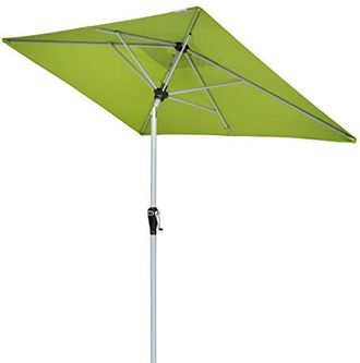 Doppler Active Auto Tilt - Parasol à manivelle idéal pour le balcon - Imperméable - Pliable - 210 x 140/210 cm - Environ 210 x 140/210 cm, Fresh Green, 210x14