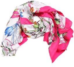 Queen Helena Écharpes à Motif pour Femme SC019 fuchsia, Taille unique