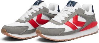 Kappa Baskets Basse, Homme Femme, Polyurethane, Fitness, Mod&egrave;le: Logo Martin, White Grey Bise Red Blue Marine, 46 EU