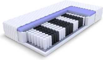 FDM Matratze 140x200 cm Taschenfederkern 7 Zonen H2 und H3 mariner Bett 23 cm neu