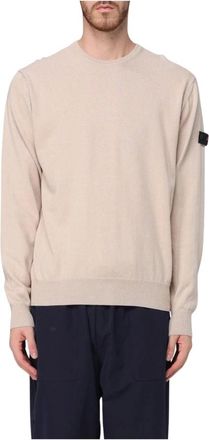 Peuterey Homme, Pulls, Beige, Taille: 2XL Pull en maille &agrave; col rond