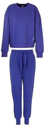 Emporio Armani Iconic Terry Loungewear Tracksuit Sweatshirt, Violet Blue, XS Femme