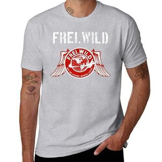 Generic Frei.Wild WDSWL Retro T-shirt pour homme, Style gris, XXL