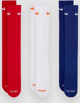 Nike Everyday Plus Cush Crew 3P Socks dprylblue