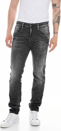 Replay Herren Jeans Anbass Slim-Fit mit Comfort Stretch, Dark Grey 097 (Grau), 30W / 32L