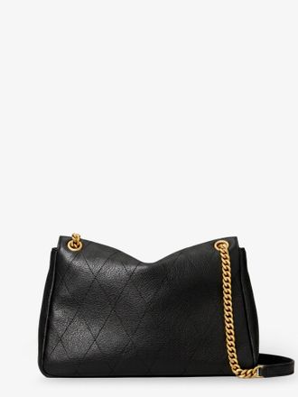 Tory Burch Womens Shoulder Bag Charlie Black Leather