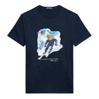 Polo Ralph Lauren Active Bear T-Shirt - - Tops - Herren - Blau - S