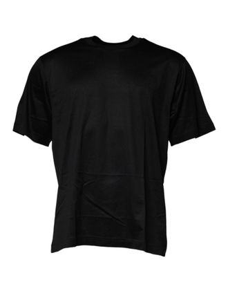 Dolce & Gabbana Mens Black Crew Neck Short Sleeve T-Shirt Cotton