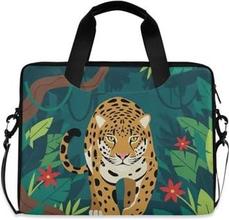 Alaza Sac pour ordinateur portable de 40,6 à 15,6 pouces, sacoche pour ordinateur portable pour femme, homme, étudiant, travail, voyage, bandoulière, Tiger 