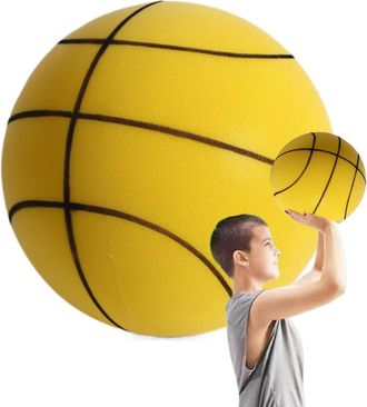 Generic Lautloser Basketball aus Schaumstoff | Ger&auml;uscharmes Innenraum-Trainingsball f&uuml;r Kinder & Erwachsene | Extra Weich & Luftlos in Gr&ouml;&szlig;e 3/5/7 | Ideal f&uuml;