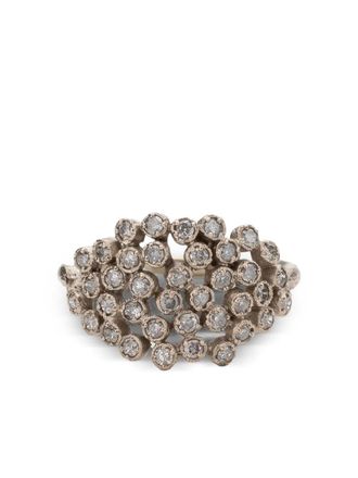 Isamu Noguchi 14K white gold Nuage diamond ring - Or