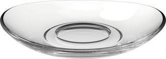 Leonardo Leonardo Napoli Untertasse 1 Stück spülmaschinengeeigneter Glas-Unterteller für Napoli Espresso-Tasse, Glas-Untertasse 1er Set Ø 11 cm, 024205