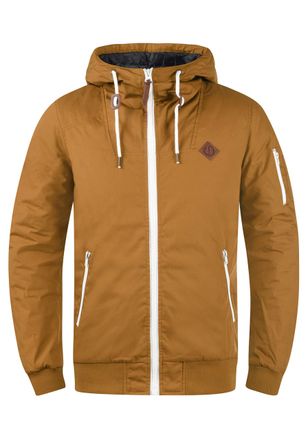 Solid SDTilly Herren &Uuml;bergangsjacke Herrenjacke Jacke mit Kapuze Rei&szlig;verschlusstaschen Regular fit, Gr&ouml;&szlig;e:L, Farbe:Cinnamon (5056)