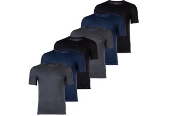 BOSS T-Shirt Herren T-Shirt 6er Pack Baumwolle (Packung, 6er Pack)