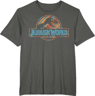 Jurassic Park Geometric Shape Pattern Logo T-Shirt