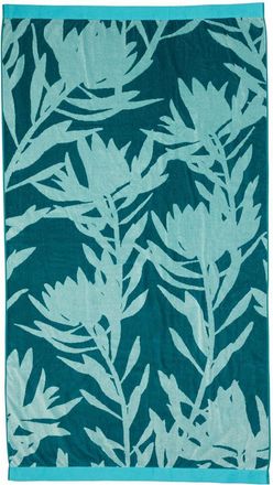 KAAT Amsterdam Bermuda Strandtuch - 100x180 cm - - Blaugrün