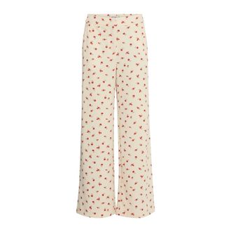 Ichi Geranium Flower Weite Hose - - Trousers - Damen - Mehrfarbig - L