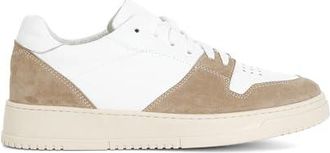 Caf&egrave;noir C1XN1023W076410 Sneakers en Cuir ET Daim Bianco/Sabbia 41