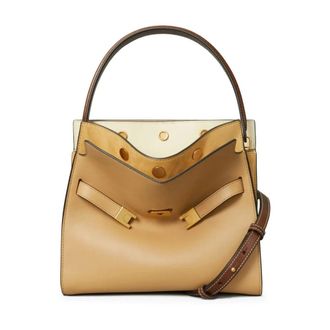 Tory Burch Femme, Sacs, Beige, Taille: ONE Size Petit sac cabas double