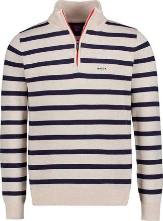 N.Z.A. Herren Troyer beige Gestreift