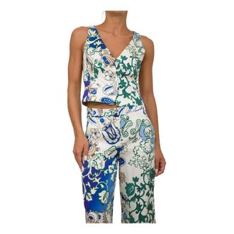 Marella Fantasia &Auml;rmellose Weste - - Tops - Damen - Mehrfarbig - L