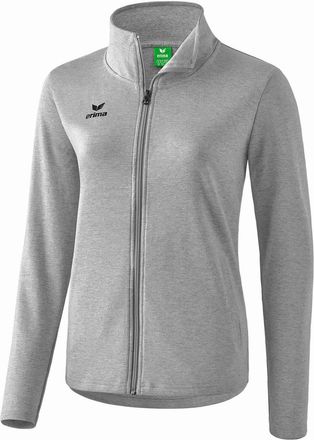 Erima Damen Basic Sweat Jacke (2071820), hellgrau melange, 34