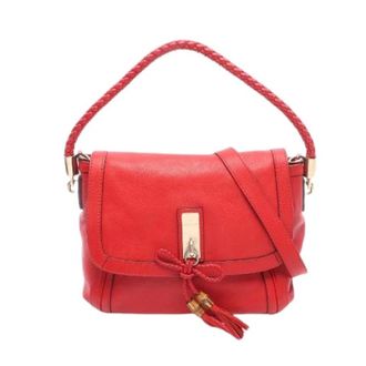 Gucci Pre-owned Bella Leather 2way Shoulder Bag - - Pre-owned - Damen - Rot - ONE SIZE