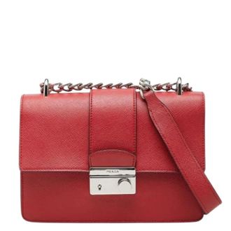 Prada Sac bandouli&egrave;re vintage doccasion - Femme - Pre-owned - Rouge - Taille: ONE Size