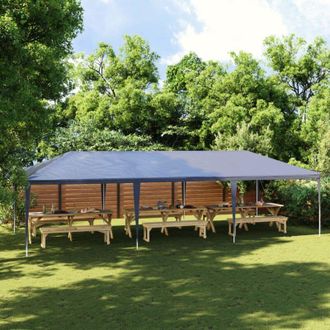 vidaXL Tente de r&eacute;ception 4x9 m bleu Vidaxl